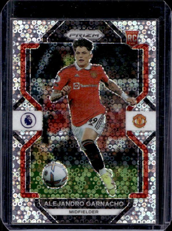 Alejandro Garnacho 2022 Prizm Premier League #90 Breakaway Price Guide ...