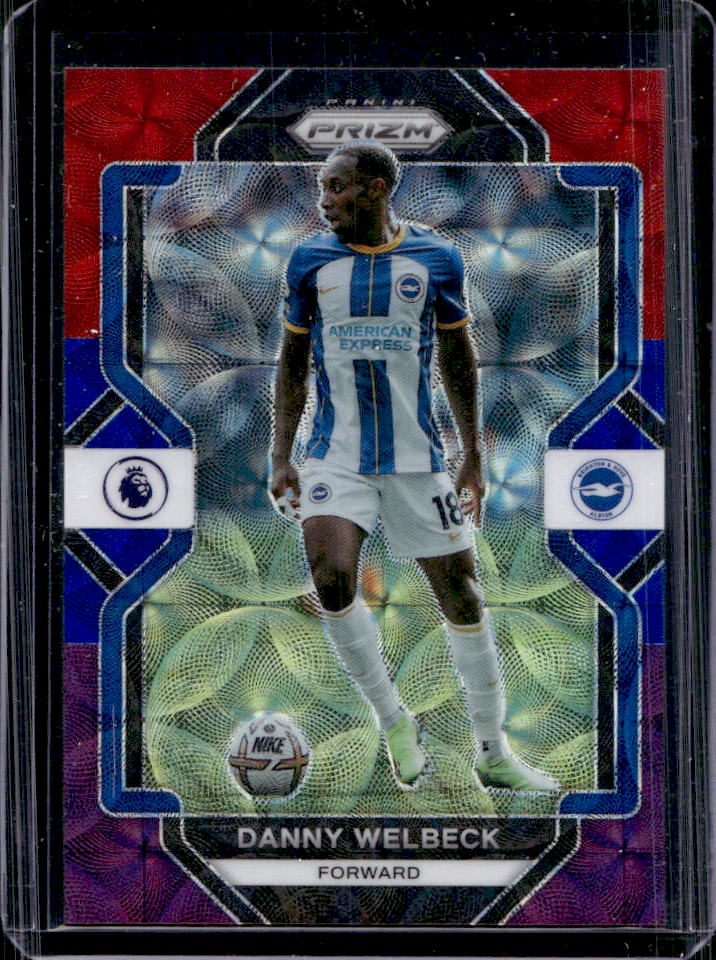 Danny Welbeck 2022 Prizm Premier League #128 Choice Red Blue Purple /15 ...