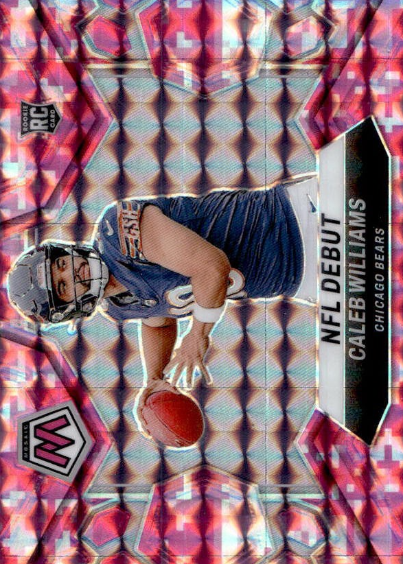 Caleb Williams 2024 Mosaic #289 NFL Debut - Pink Camo Price Guide ...
