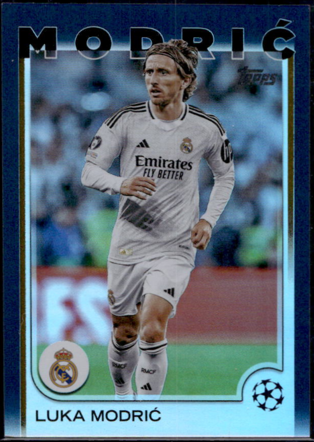Luka Modric 2024 Topps UEFA Club Competitions #149 Navy Blue Foilboard ...