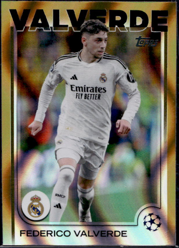 Federico Valverde 2024 Topps UEFA Club Competitions #164 Golden ...