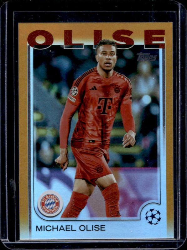 Michael Olise 2024 Topps UEFA Club Competitions #81 Orange Foilboard ...