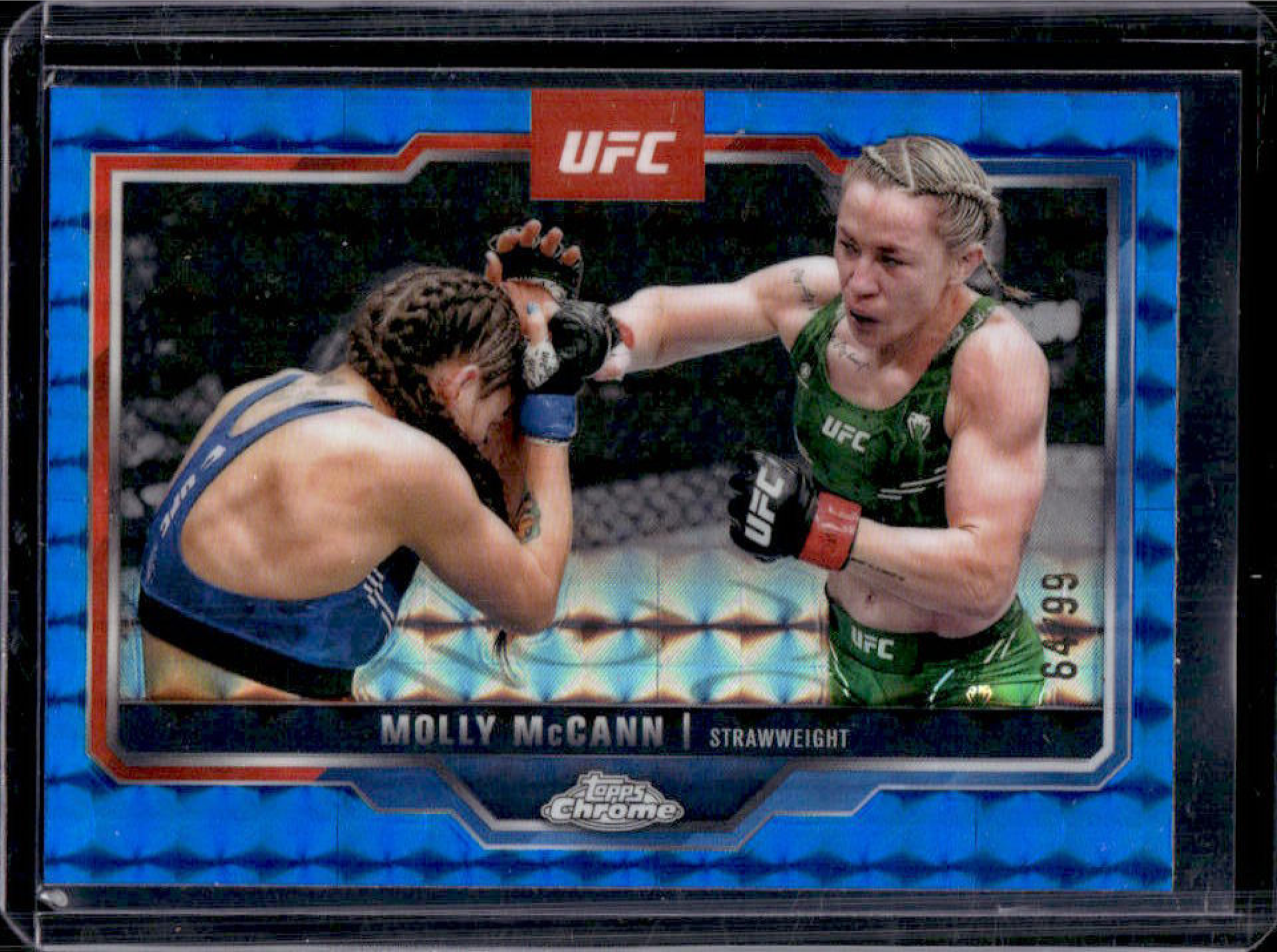 Molly McCann 2025 Topps Chrome UFC #29 Blue Geometric Refractor /99 ...