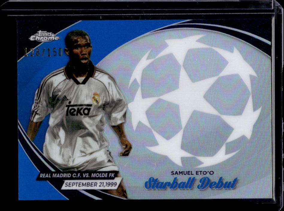 Samuel Eto’o 2023 Topps Chrome UEFA Club Competitions #SD-11 Starball ...