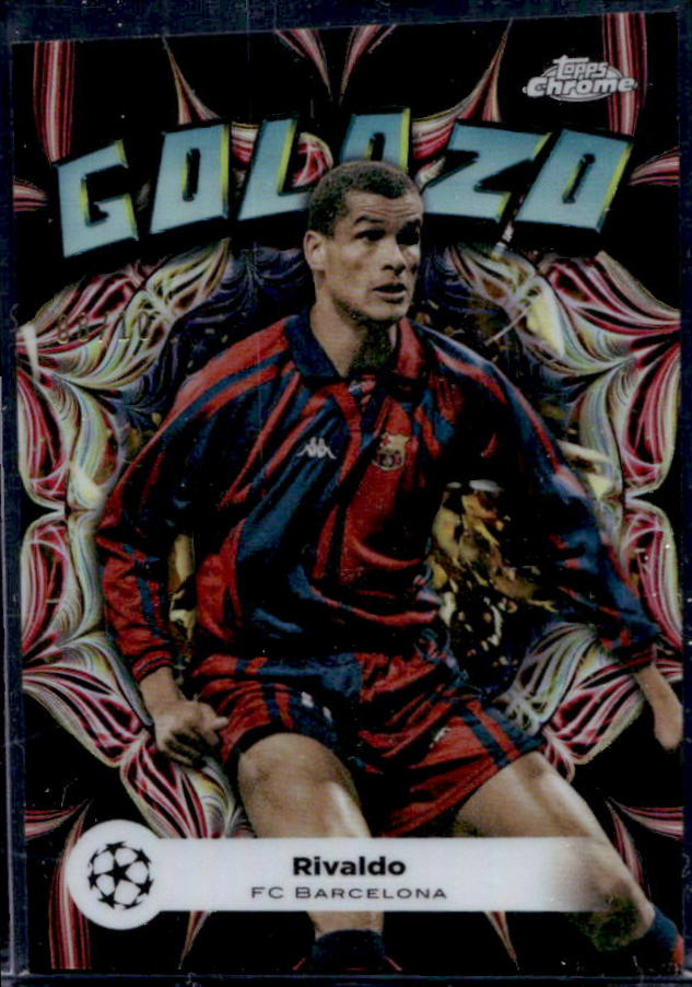 Rivaldo 2023 Topps Chrome UEFA Club Competitions #GL-7 Golazo - Black Refractor /10 Price Guide ...