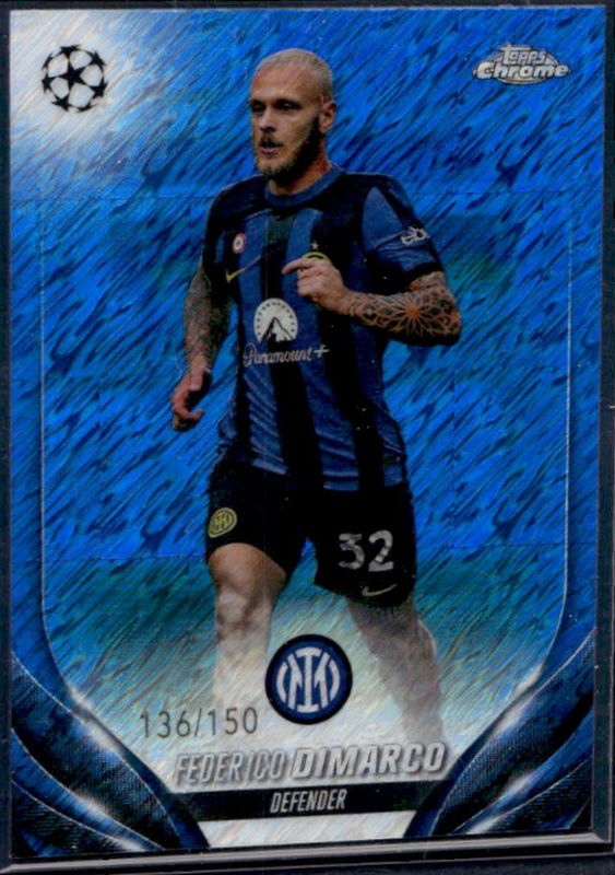 Federico Dimarco 2023 Topps Chrome UEFA Club Competitions #144 Blue ...