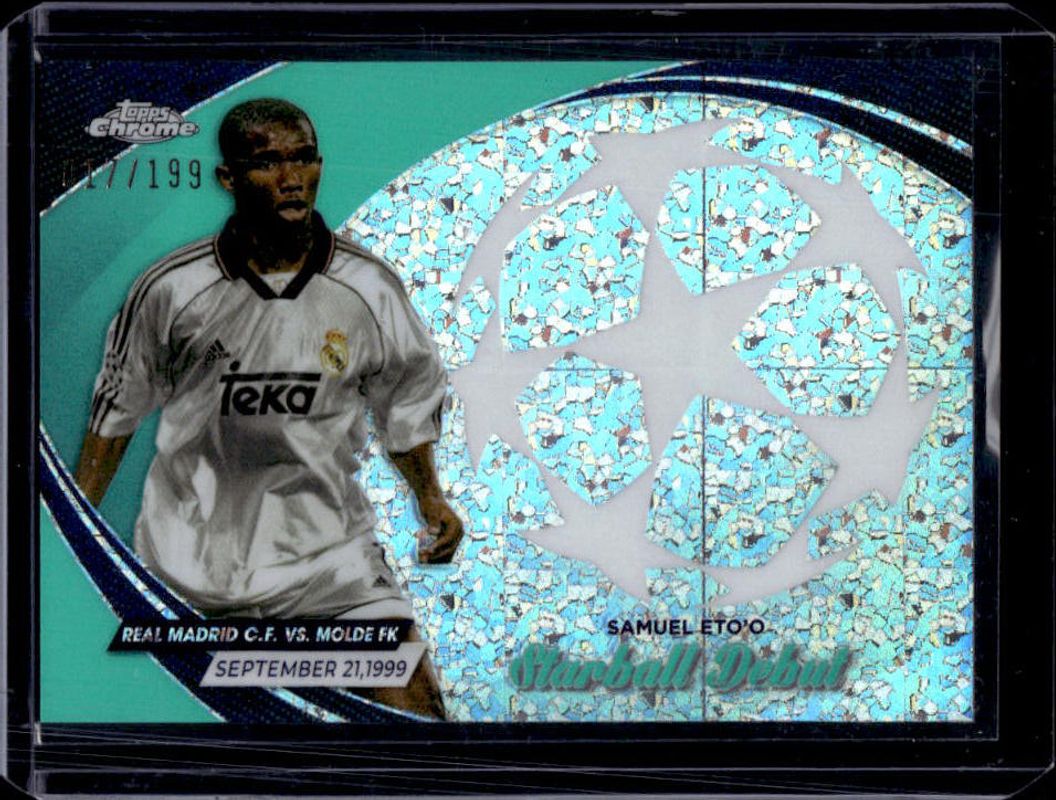 Samuel Eto’o 2023 Topps Chrome UEFA Club Competitions #SD-11 Starball ...