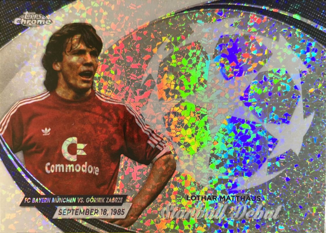 Lothar Matthaus 2023 Topps Chrome UEFA Club Competitions #SD-9 Starball ...