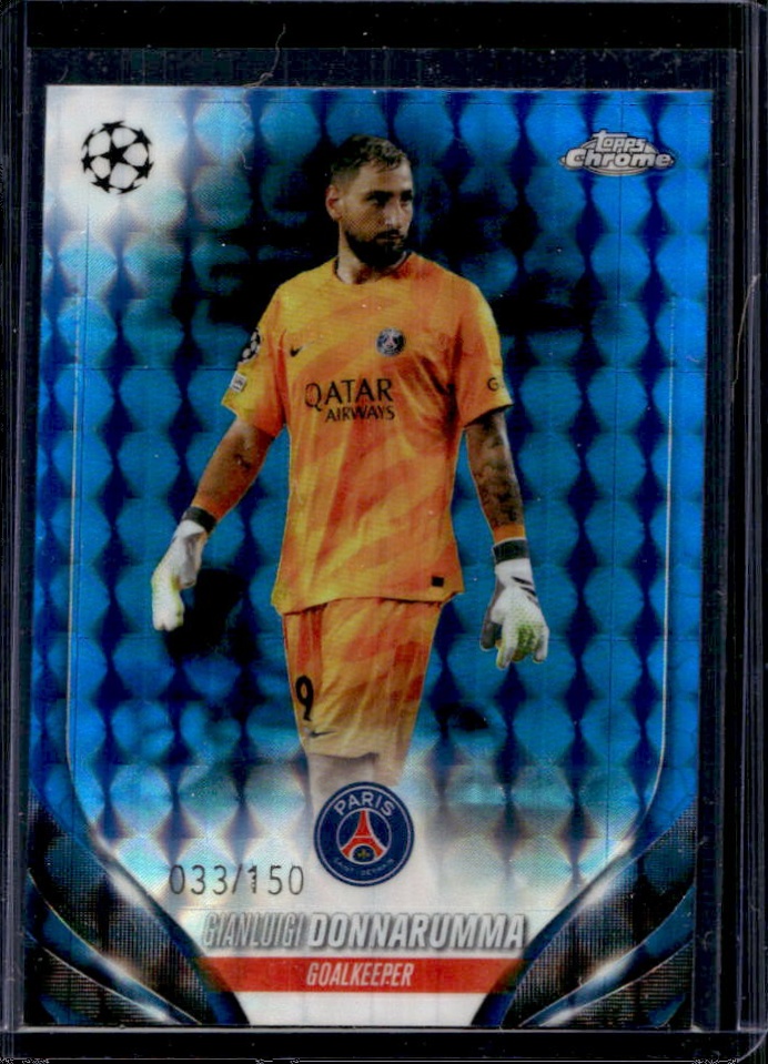Gianluigi Donnarumma 2023 Topps Chrome UEFA Club Competitions #181 Blue ...