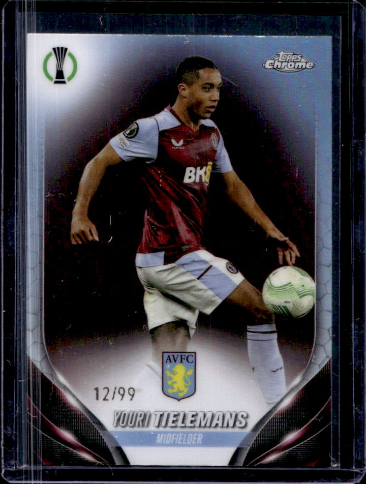 Youri Tielemans 2023 Topps Chrome UEFA Club Competitions #108 Color ...