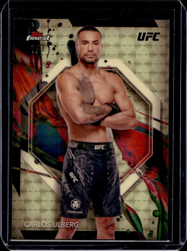 Carlos Ulberg 2024 Topps Finest UFC #18 Superfractors /1 Price Guide ...