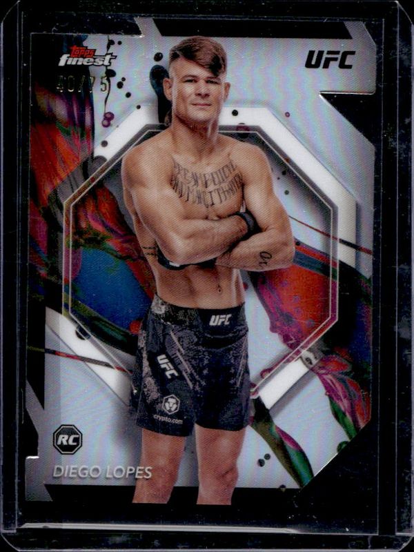 Diego Lopes 2024 Topps Finest UFC #42 Die-Cut Refractor Price Guide ...