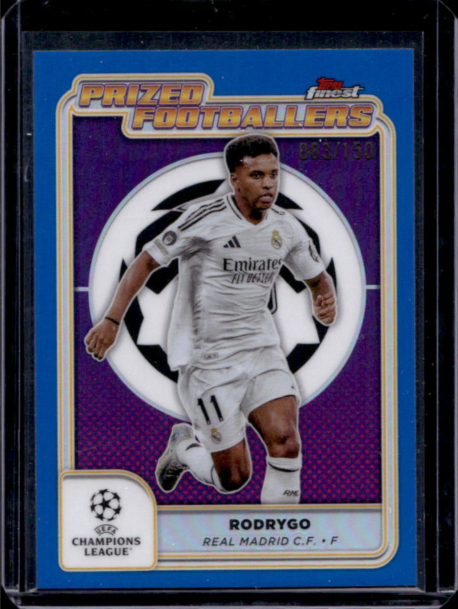 Rodrygo 2024 Topps Finest UEFA Club Competitions #PF-4 Prized ...