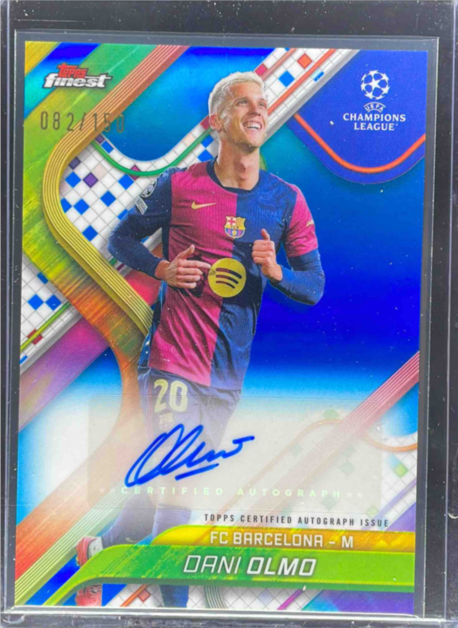 Dani Olmo 2024 Topps Finest UEFA Club Competitions #BA-OM Base ...