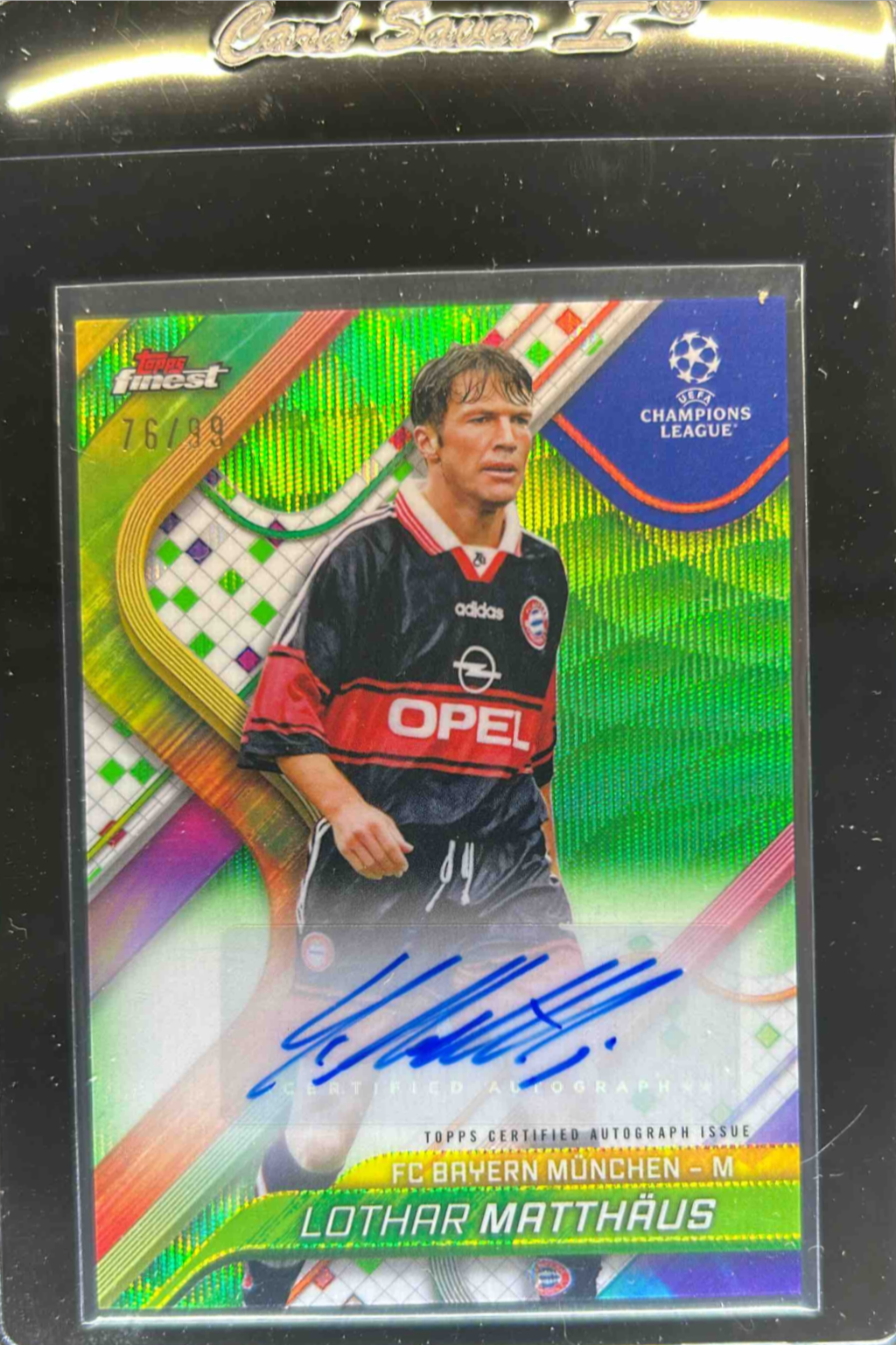 Lothar Matthaus 2024 Topps Finest UEFA Club Competitions #BA-LO Base ...
