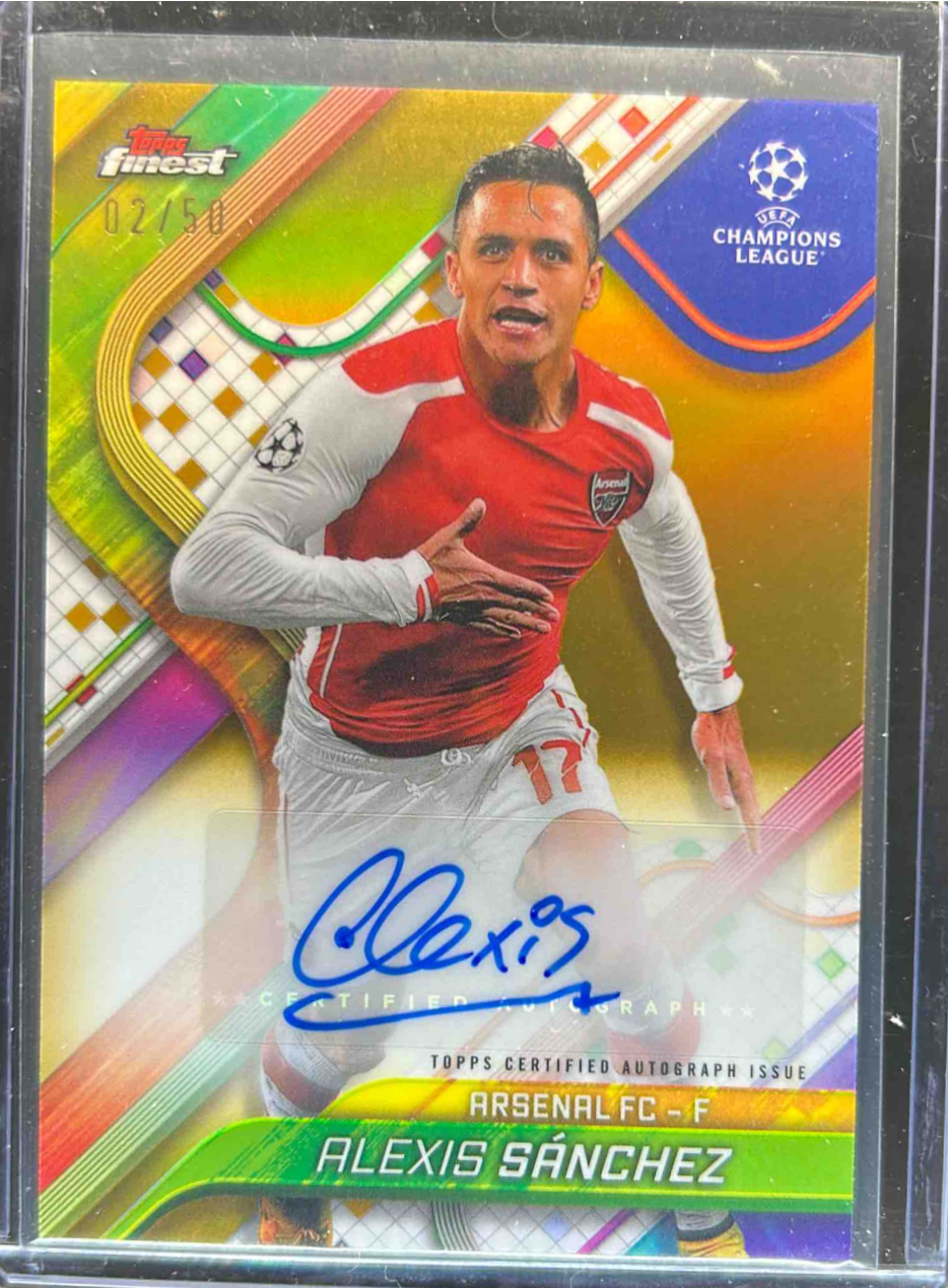 Alexis Sanchez 2024 Topps Finest UEFA Club Competitions #BA-AX Base ...