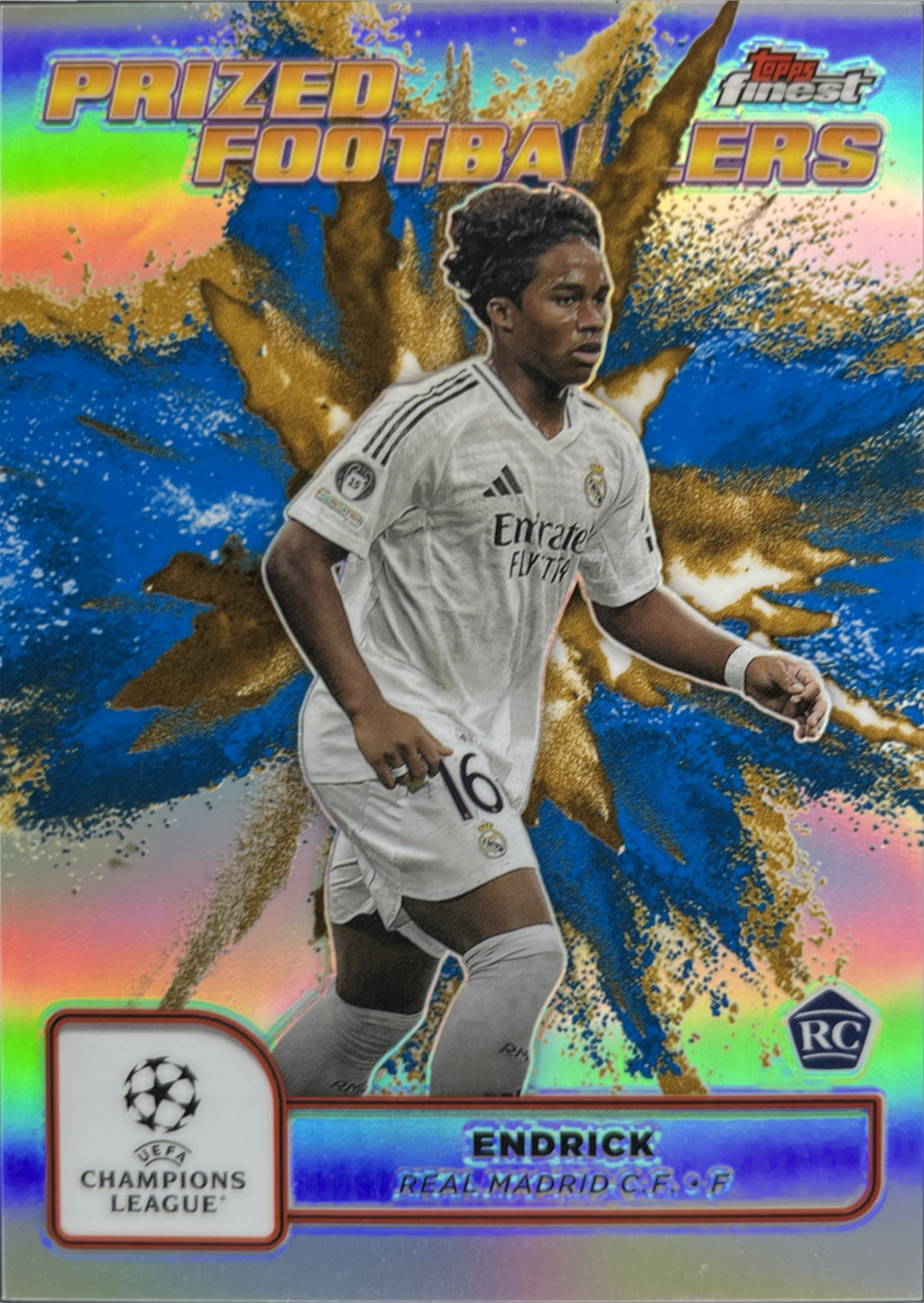 Endrick 2024 Topps Finest UEFA Club Competitions #PFF-16 Prized ...