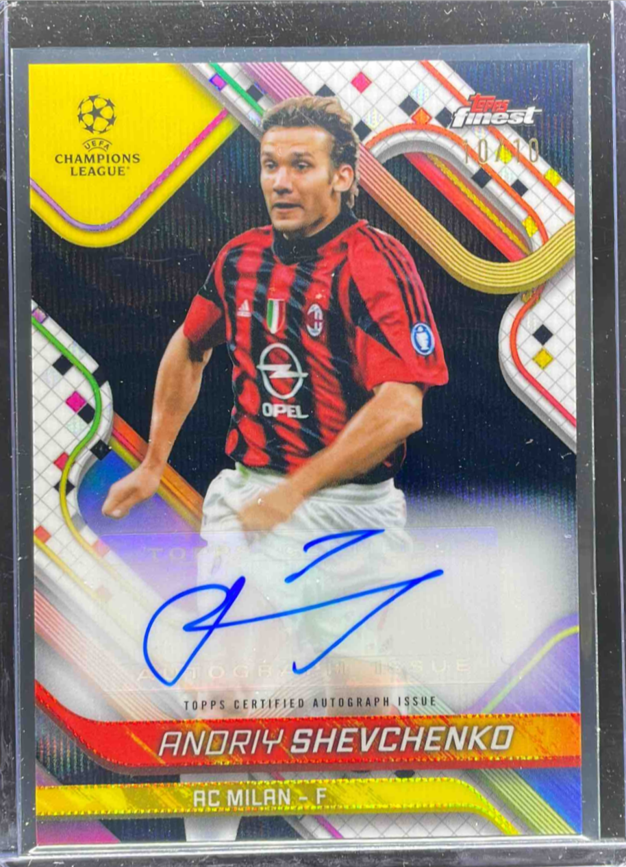 Andriy Shevchenko 2024 Topps Finest UEFA Club Competitions #BA-SV Base ...