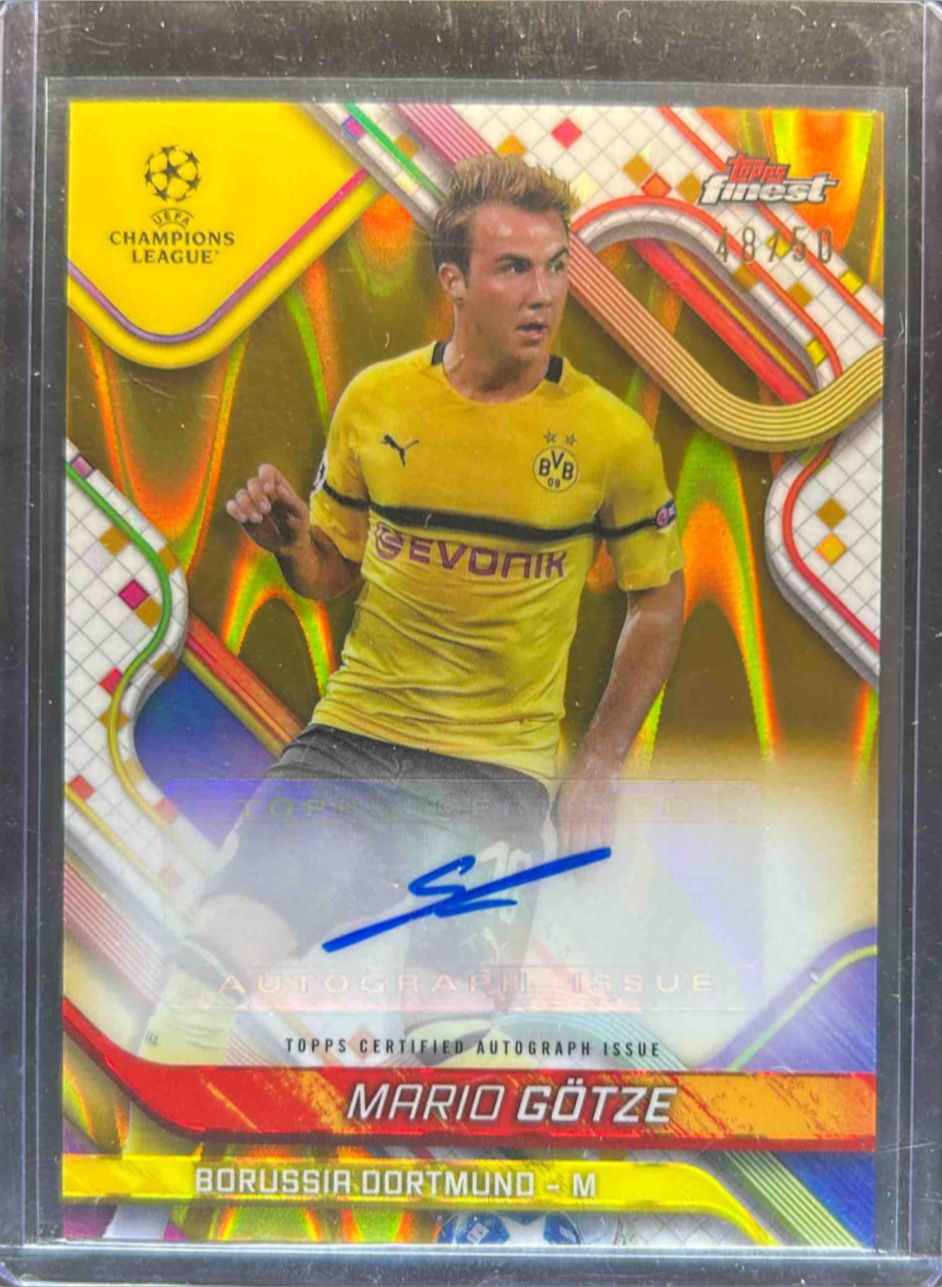 Mario Gotze 2024 Topps Finest UEFA Club Competitions #BA-TZ Base ...