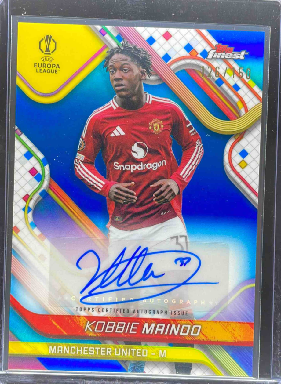 Kobbie Mainoo 2024 Topps Finest UEFA Club Competitions #BA-KB Base ...