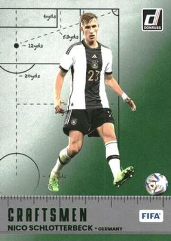 Nico Schlotterbeck 2022 Donruss #16 Craftsmen - Green Price Guide ...