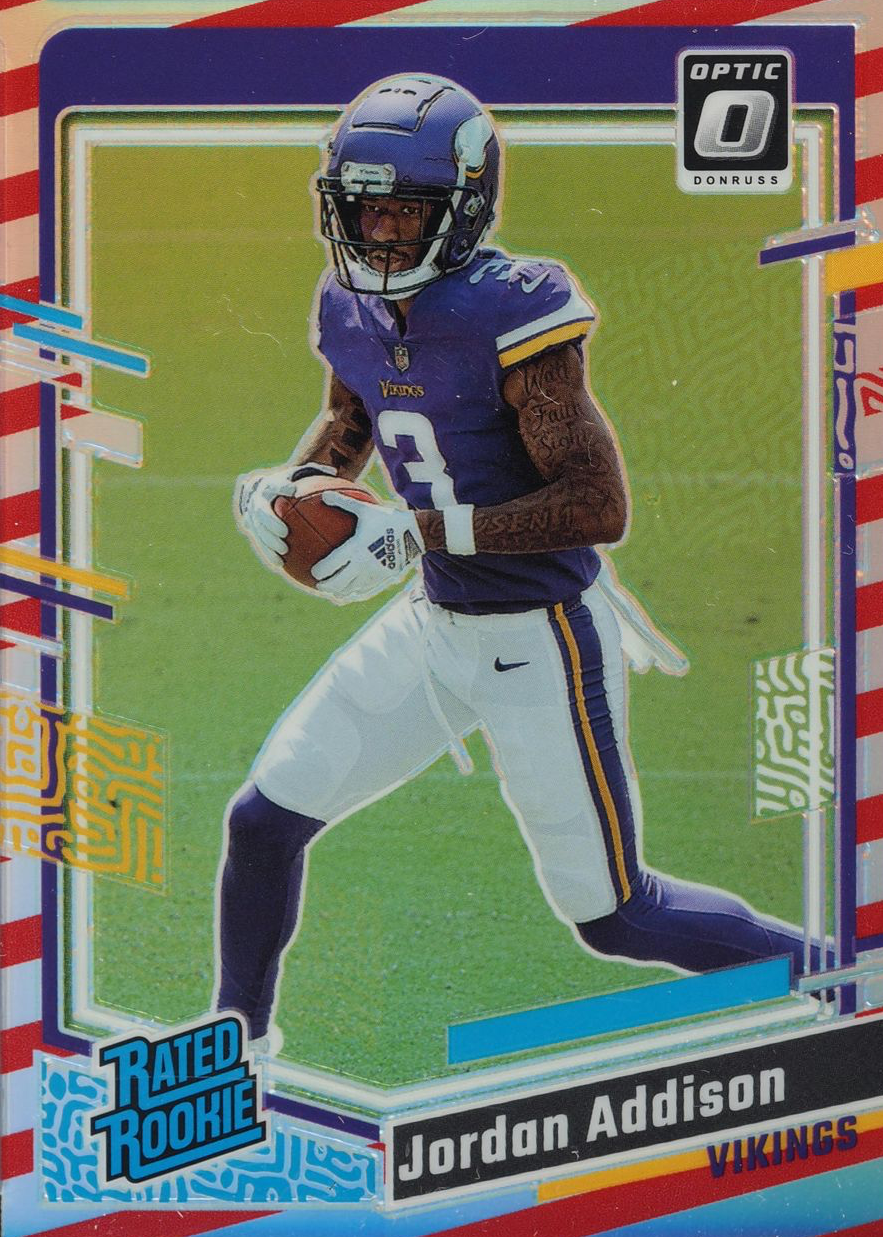 Jordan Addison 2023 Optic #271 Freedom /(SSP) Price Guide - Sports Card ...