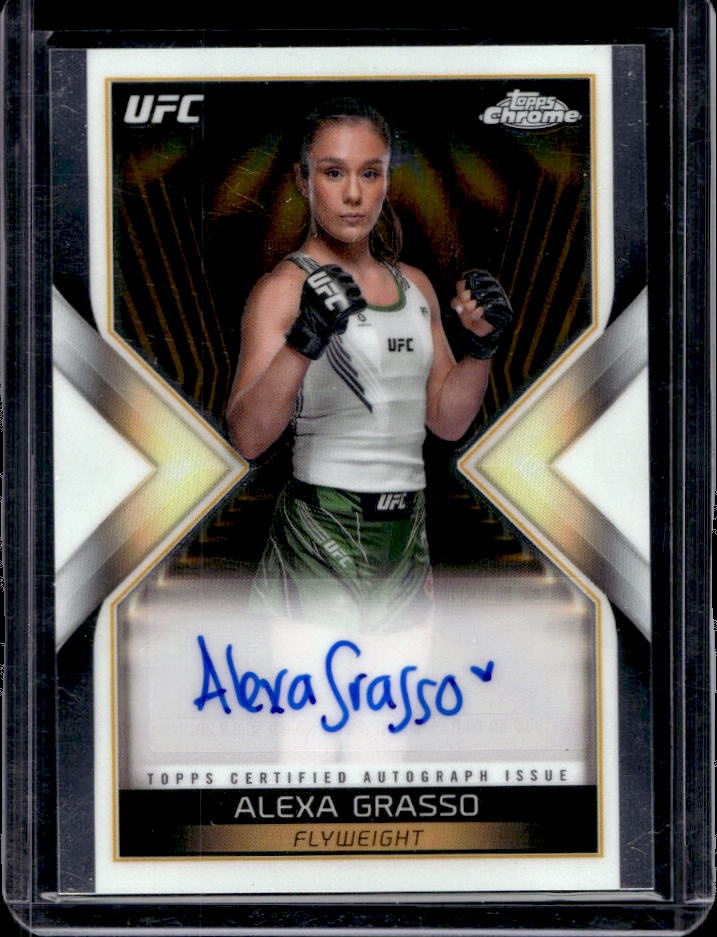 Alexa Grasso 2024 Topps Chrome UFC #MEA-AGR Main Event Autographs Price ...