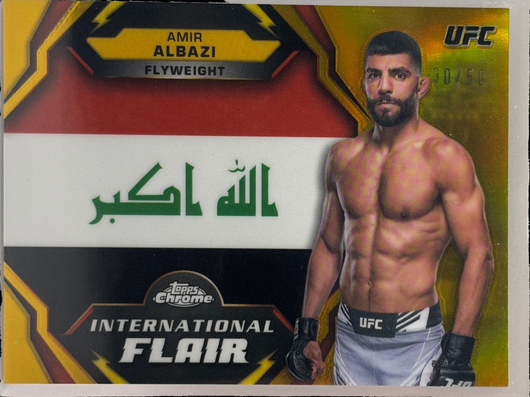 Amir Albazi 2024 Topps Chrome UFC #IFL-1 International Flair - Gold ...