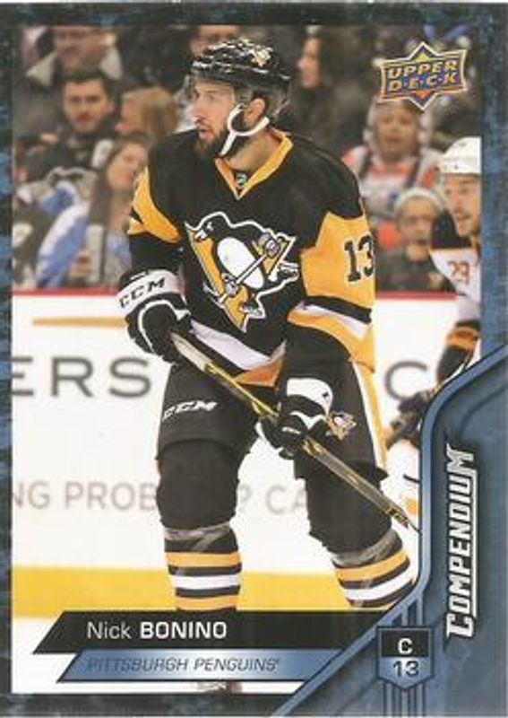 Nick Bonino 2016 Upper Deck Compendium #207 Blue Price Guide - Sports ...