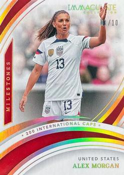 Alex Morgan 2022 Immaculate #11 Milestones - Gold /10 Price Guide ...