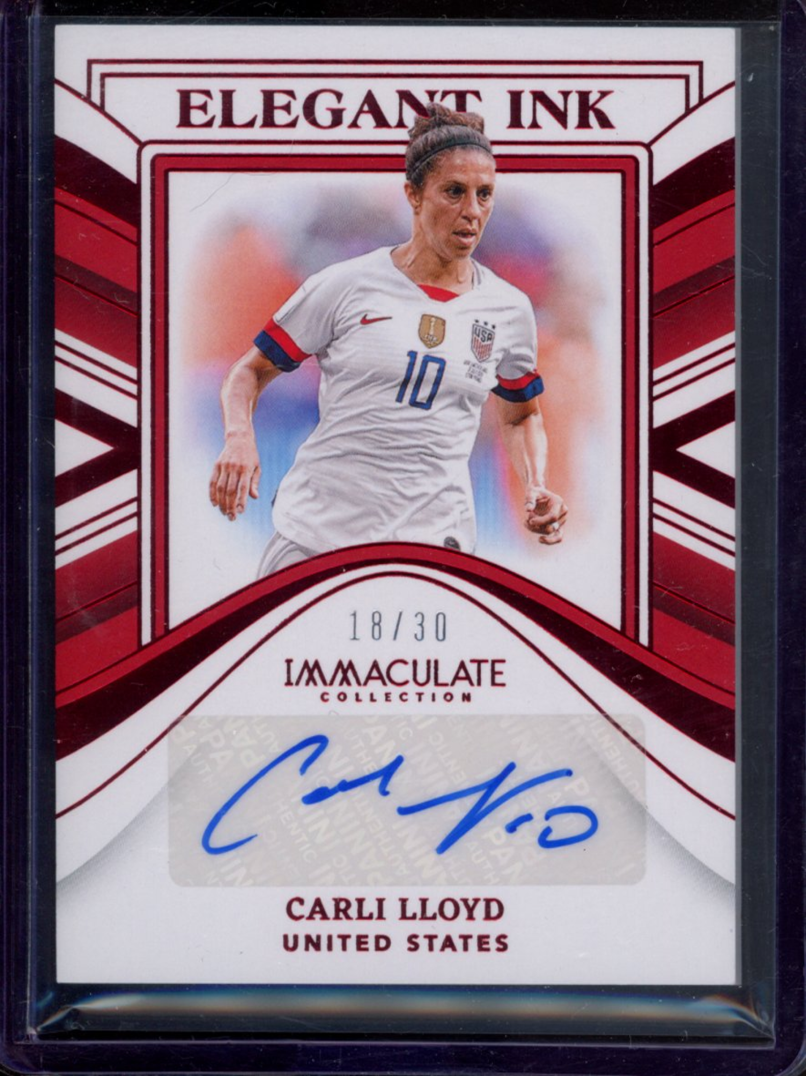 Carli Lloyd 2023 Immaculate #EI-CL Elegant Ink - Ruby Price Guide - Sports Card Investor