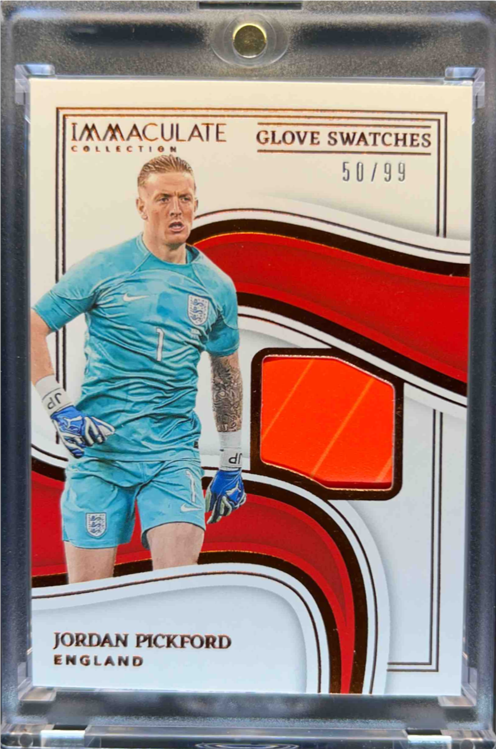 Jordan Pickford 2023 Immaculate #GS-JP Glove Swatches Price Guide ...