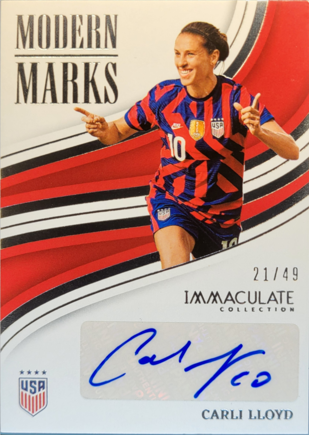 Carli Lloyd 2023 Immaculate #MM-CL Modern Marks - Silver Price Guide ...