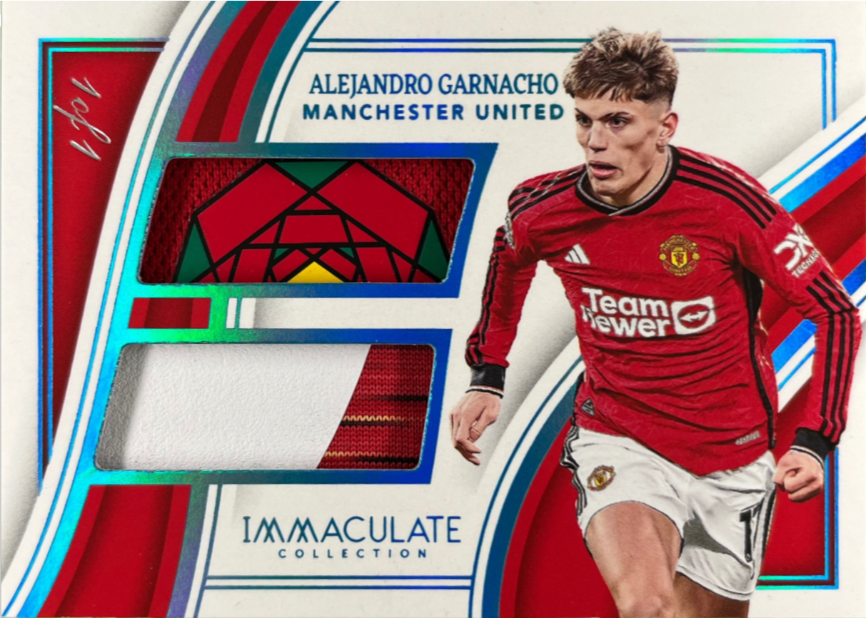 Alejandro Garnacho 2023 Immaculate #JD-AG Jumbo Dual Patches - Platinum /1 Price Guide - Sports ...