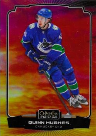 Quinn Hughes 2022 O-Pee-Chee Platinum #76 Sunset Price Guide - Sports ...