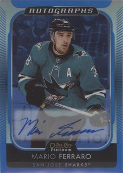 Mario Ferraro 2021 O-Pee-Chee Platinum #BA-MF Autographs Blue Rainbow ...