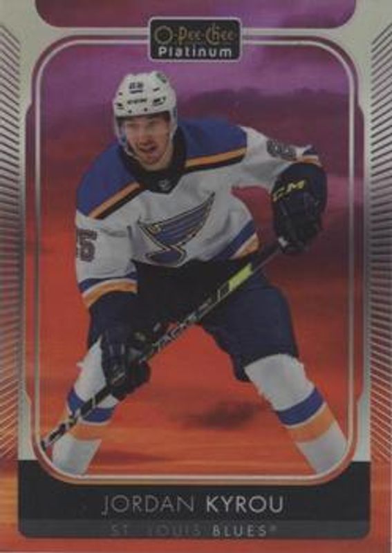 Jordan Kyrou 2021 O-Pee-Chee Platinum #151 Sunset Price Guide - Sports ...
