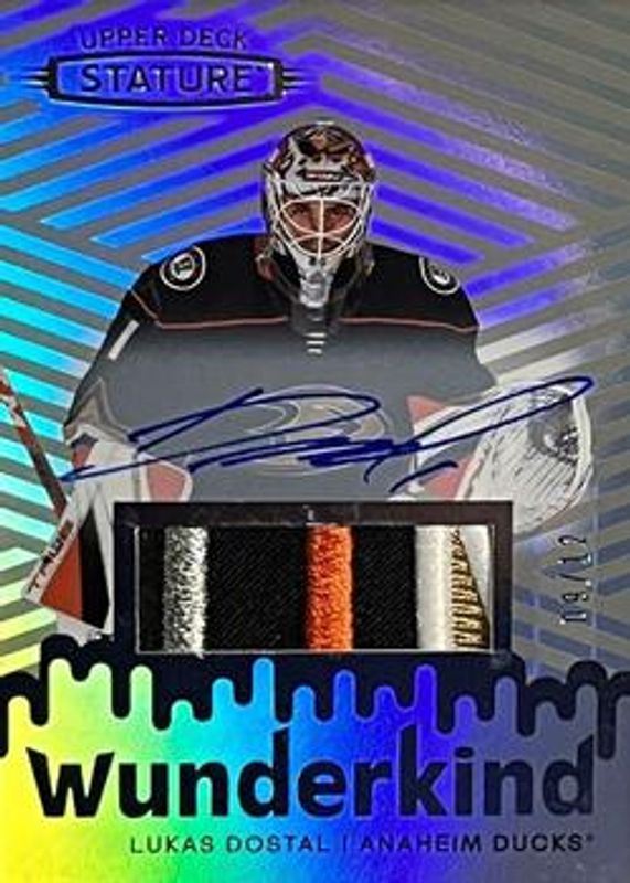 Lukas Dostal 2022 Upper Deck Stature #W-3 Wunderkind - Auto Patch /12 Price Guide - Sports Card ...