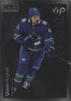 Quinn Hughes 2021 O-Pee-Chee Platinum #VIP-8 VIP Black Achievements ...