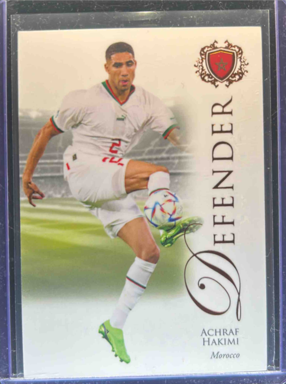 Achraf Hakimi 2024 Futera Unique World Football #015 Topaz /62 Price ...