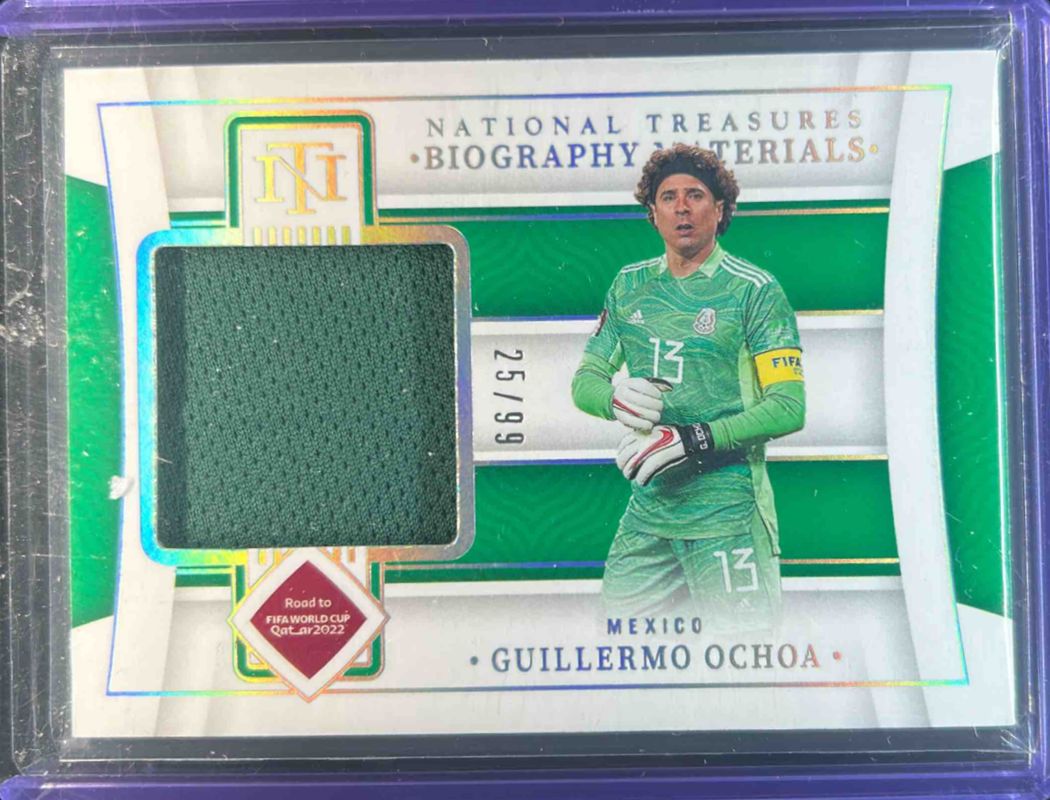 Guillermo Ochoa 2022 National Treasures World Cup #BM-GO Biography ...