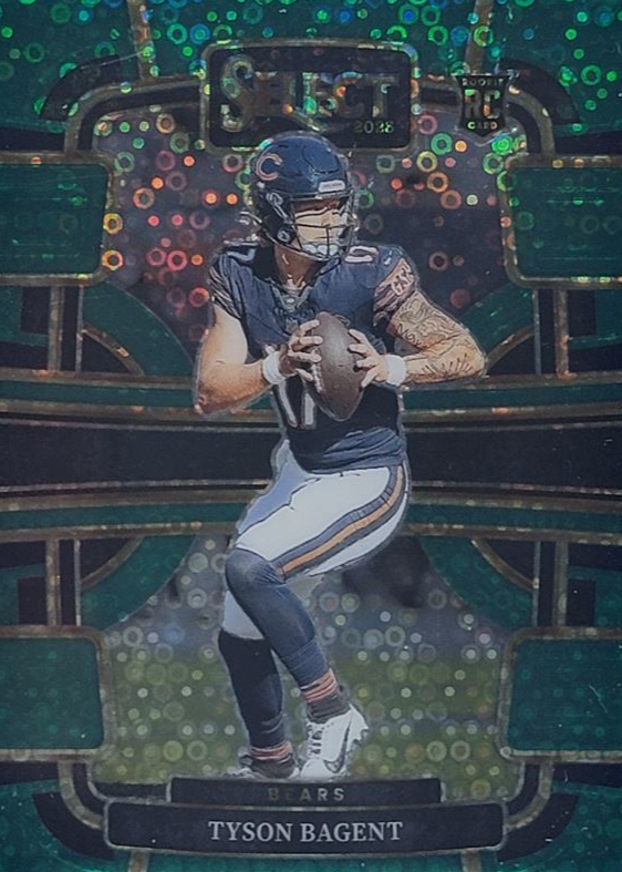 Tyson Bagent 2023 Select #18 Concourse Green Disco /5 Price Guide ...
