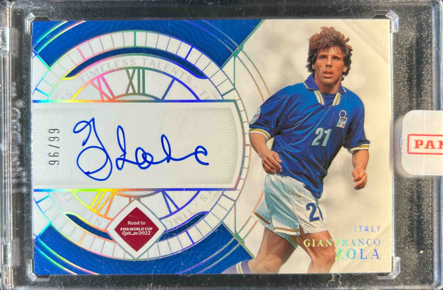 Gianfranco Zola 2022 National Treasures World Cup #TS-GZO Timeless ...