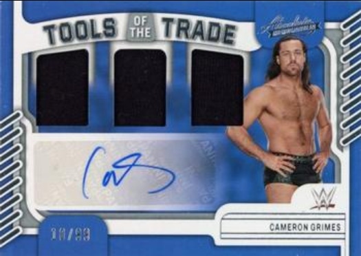 Cameron Grimes 2023 Chronicles WWE #TOT-CGS Absolute Tools of the Trade ...