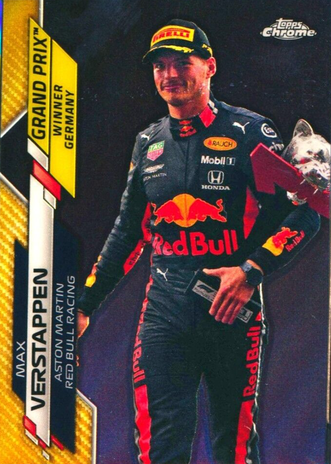 Max Verstappen 2020 Topps Chrome Formula 1 #143 Grand Prix Winners ...