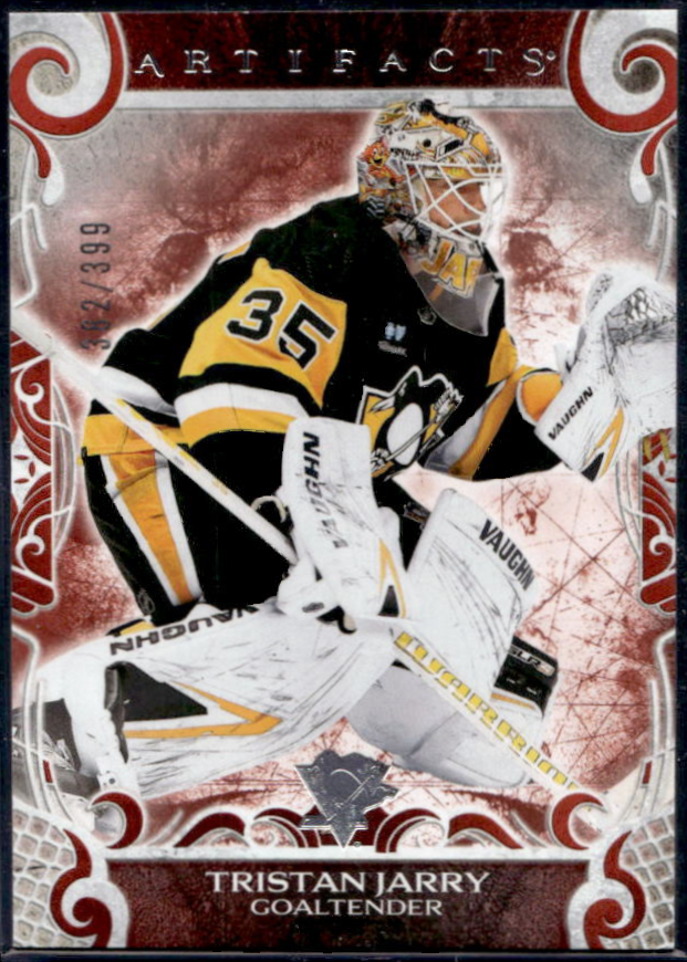 Tristan Jarry 2023 Upper Deck Artifacts #140 Ruby /499 Price Guide ...