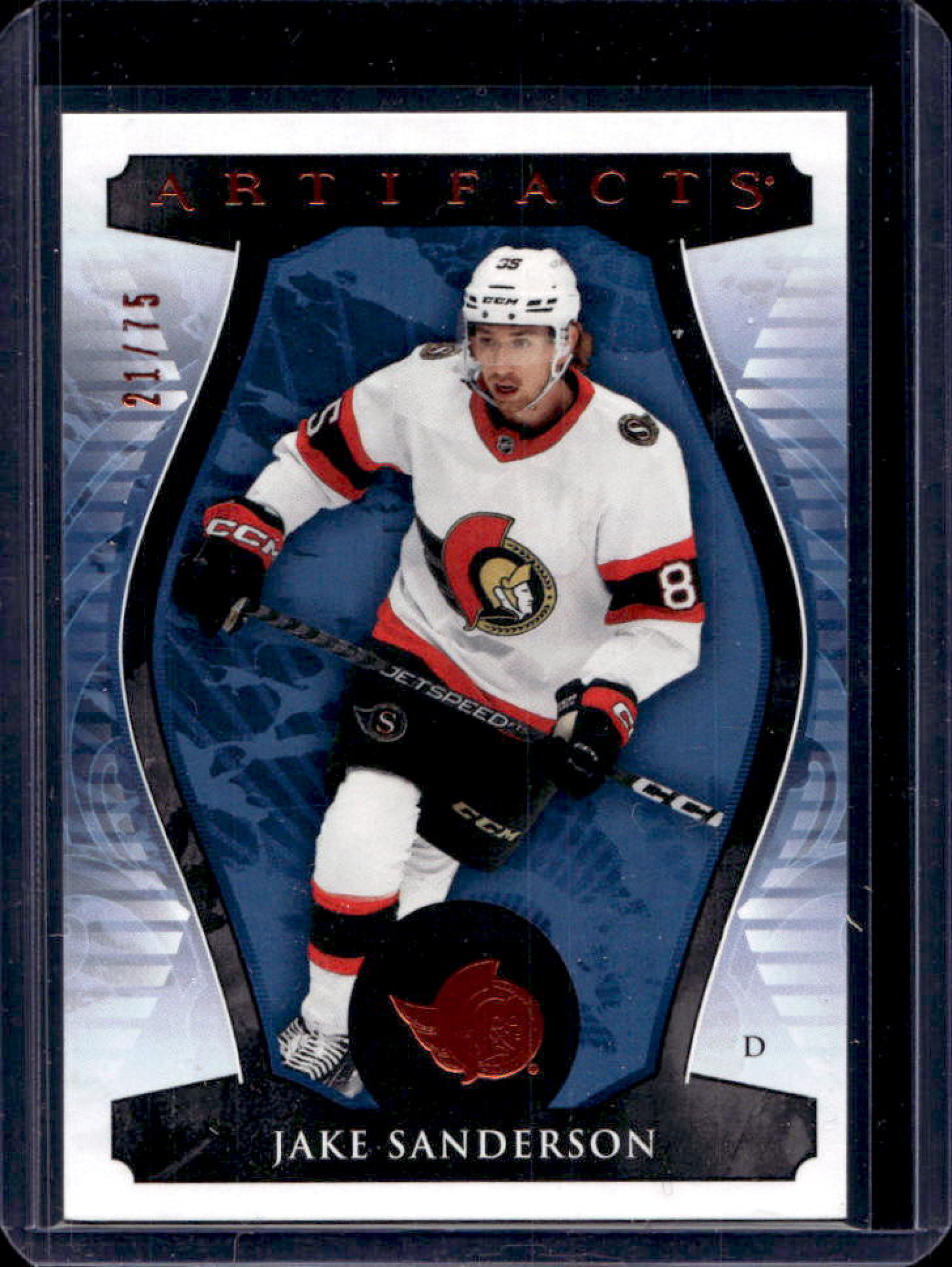 Jake Sanderson 2023 Upper Deck Artifacts #79 Autumn /75 Price Guide ...