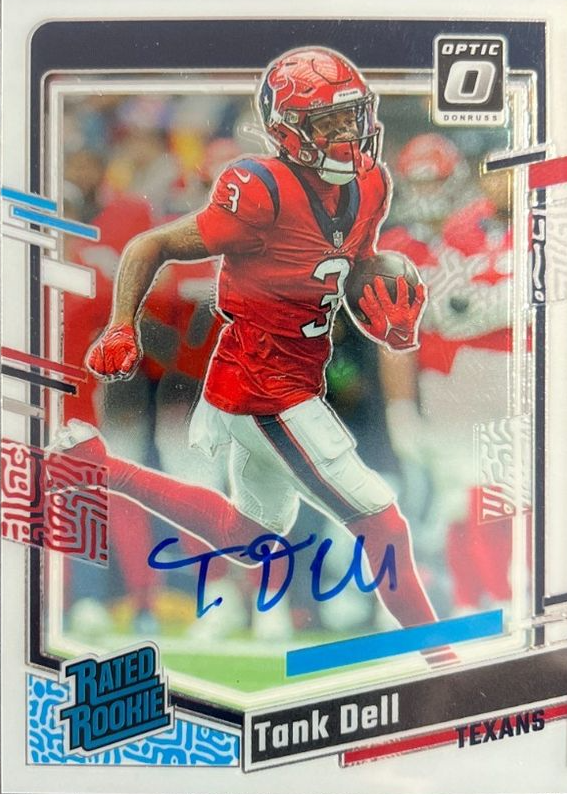 Tank Dell 2023 Optic #245 Rated Rookie Autographs (/99) Price Guide ...