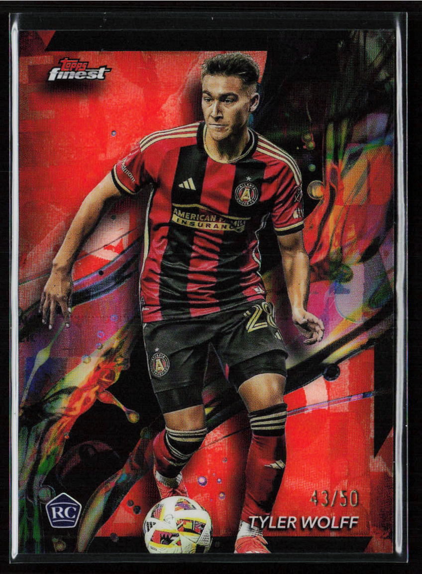 Tyler Wolff 2024 Topps Finest MLS #65 Orange Refractor Price Guide ...