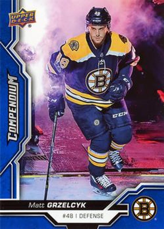 Matt Grzelcyk 2018 Upper Deck Compendium #29 Blue Price Guide - Sports Card Investor